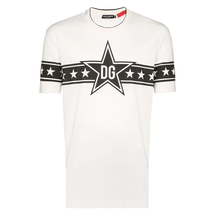 Mua Áo Thun Dolce & Gabbana DG Star Logo T-Shirt Màu Trắng - Dolce & Gabbana - Mua tại Vua Hàng ...