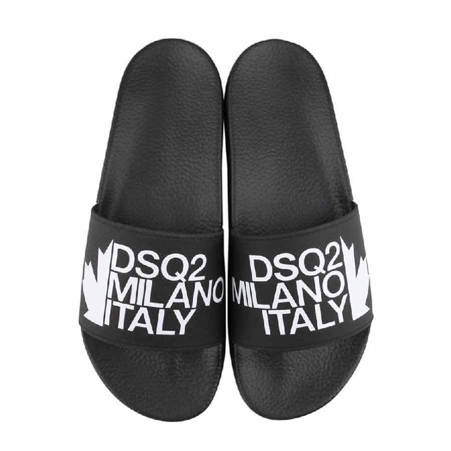 Mua Dép Quai Ngang Dsquared2 DSQ2 Milano slides Màu Đen Size 39 ...