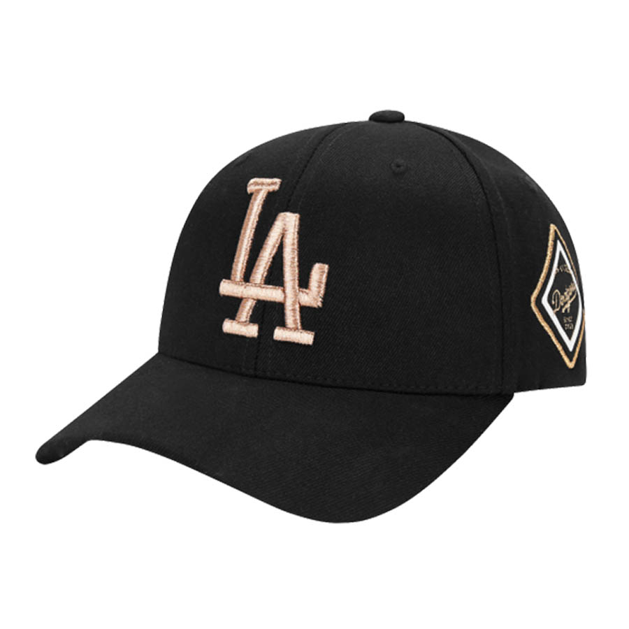 Mua Mũ MLB La Dodgers Diamond Adjustable Cap Màu Đen Viền Vàng, chính ...