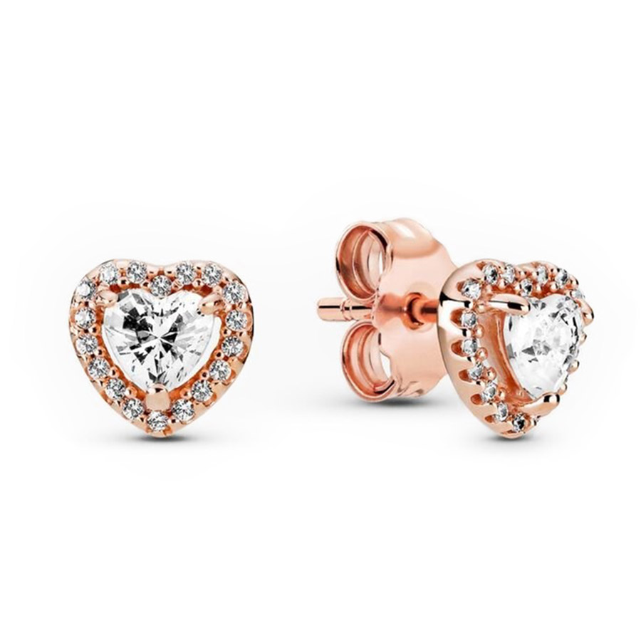Mua Khuyên Tai Pandora Sparkling Elevated Heart Stud Earrings 288427C01 ...