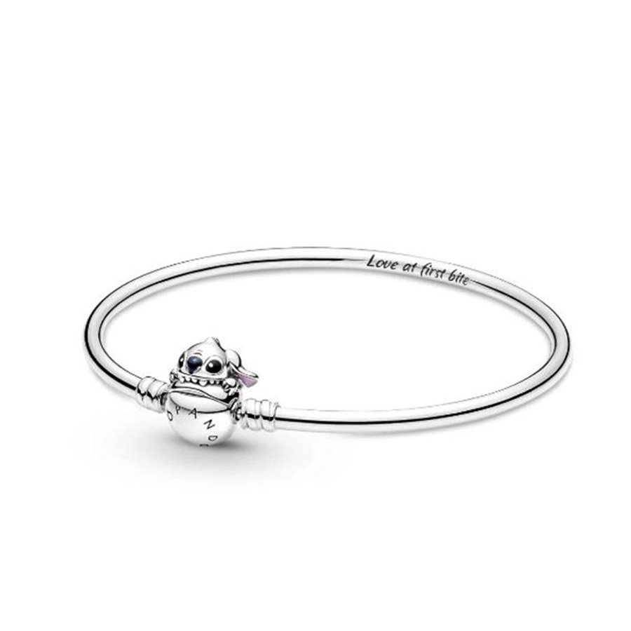 Mua Vòng Đeo Tay Pandora Moments Disney Stitch Biting Clasp Bangle ...