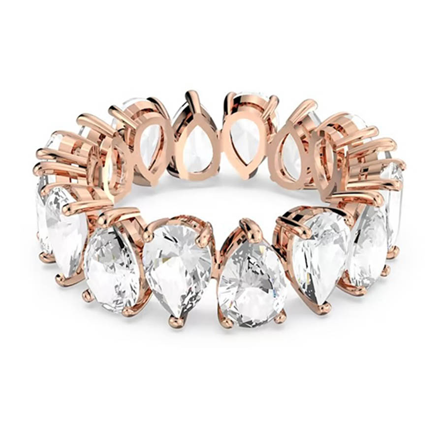 Mua Nhẫn Swarovski Vittore Ring Pear Cut, White, Rose Gold-Tone Plated 5586164 Màu Vàng Hồng ...