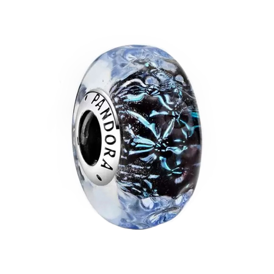 Mua Hạt Vòng Charm Pandora Wavy Dark Blue Murano Glass Ocean 798938C00 ...