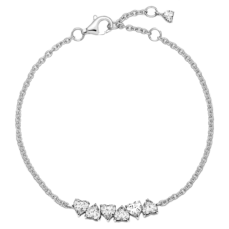 Mua Vòng Đeo Tay Pandora Sparkling Endless Hearts Chain Bracelet ...