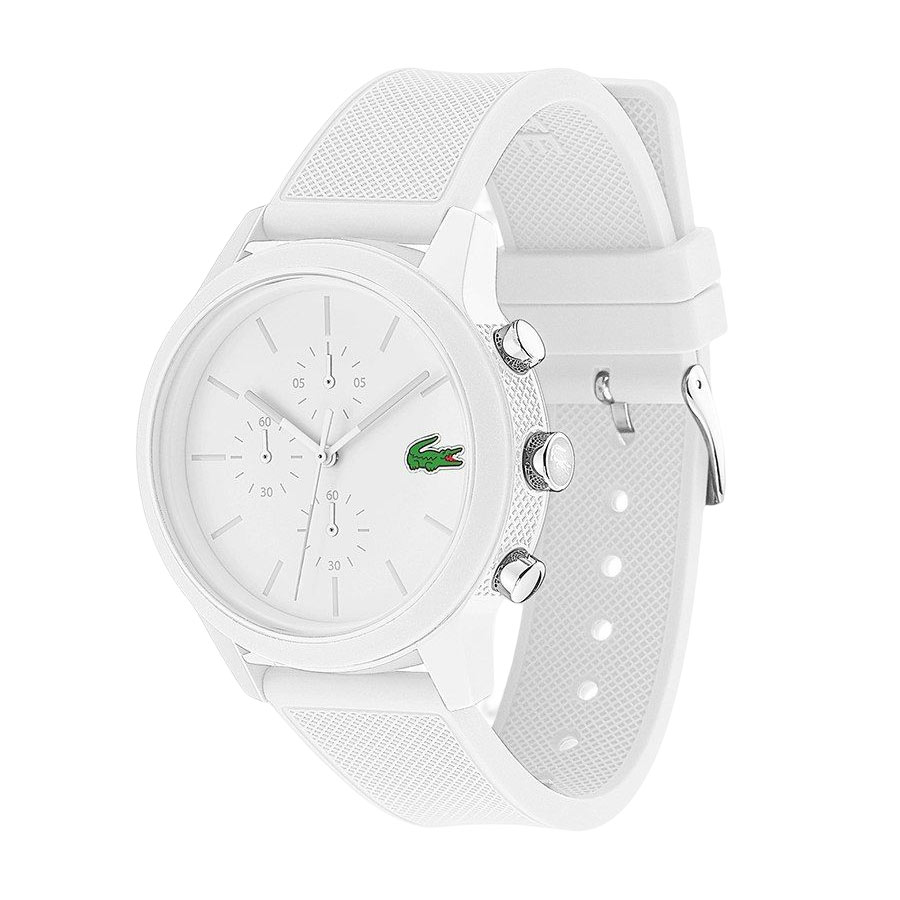 Mua Đồng Hồ Nam Lacoste 12.12 Chronograph Watch With White Silicone ...