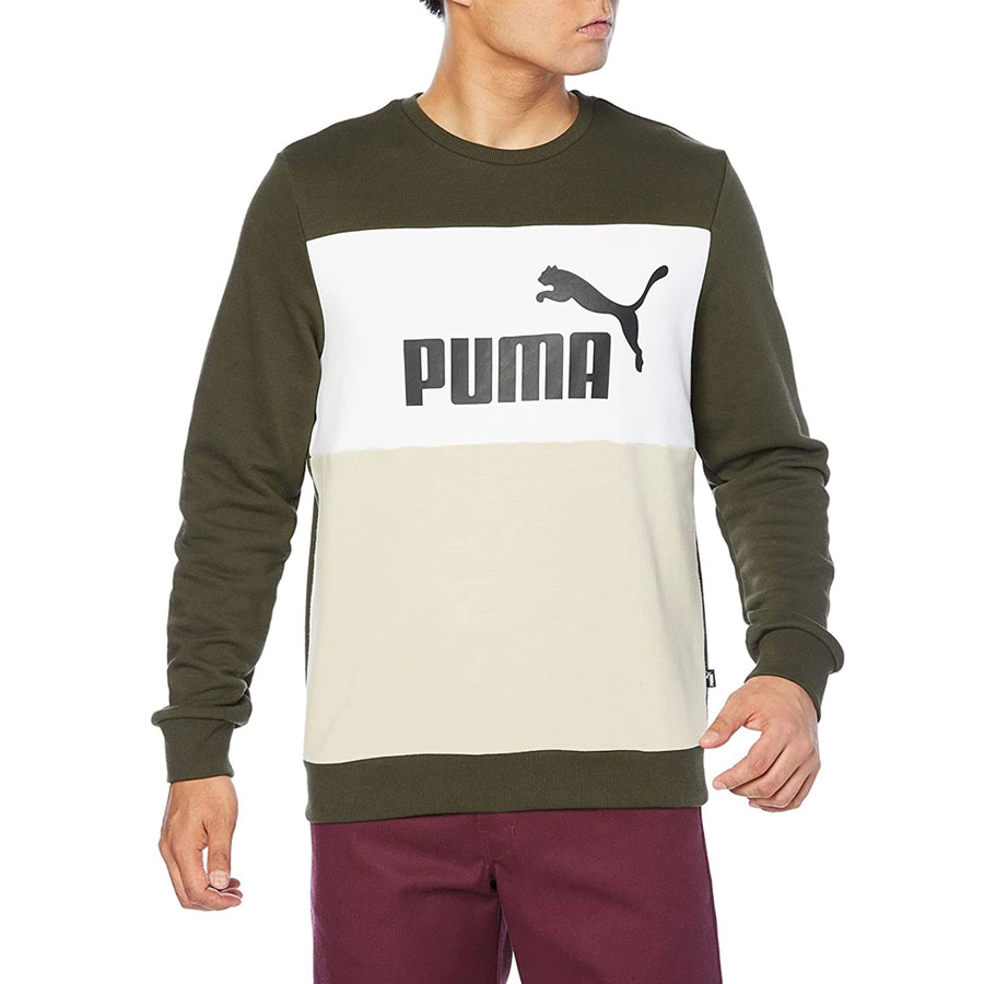 Mua Ảo Nỉ Puma ESS + Block Crew Màu Xanh - Trắng Size S - Puma - Mua ...