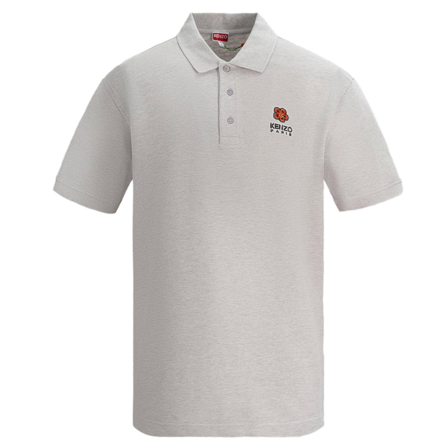 Mua Áo Polo Kenzo Boke Flower Crest FC65PO0024PU 93 Màu Ghi Xám - Kenzo ...