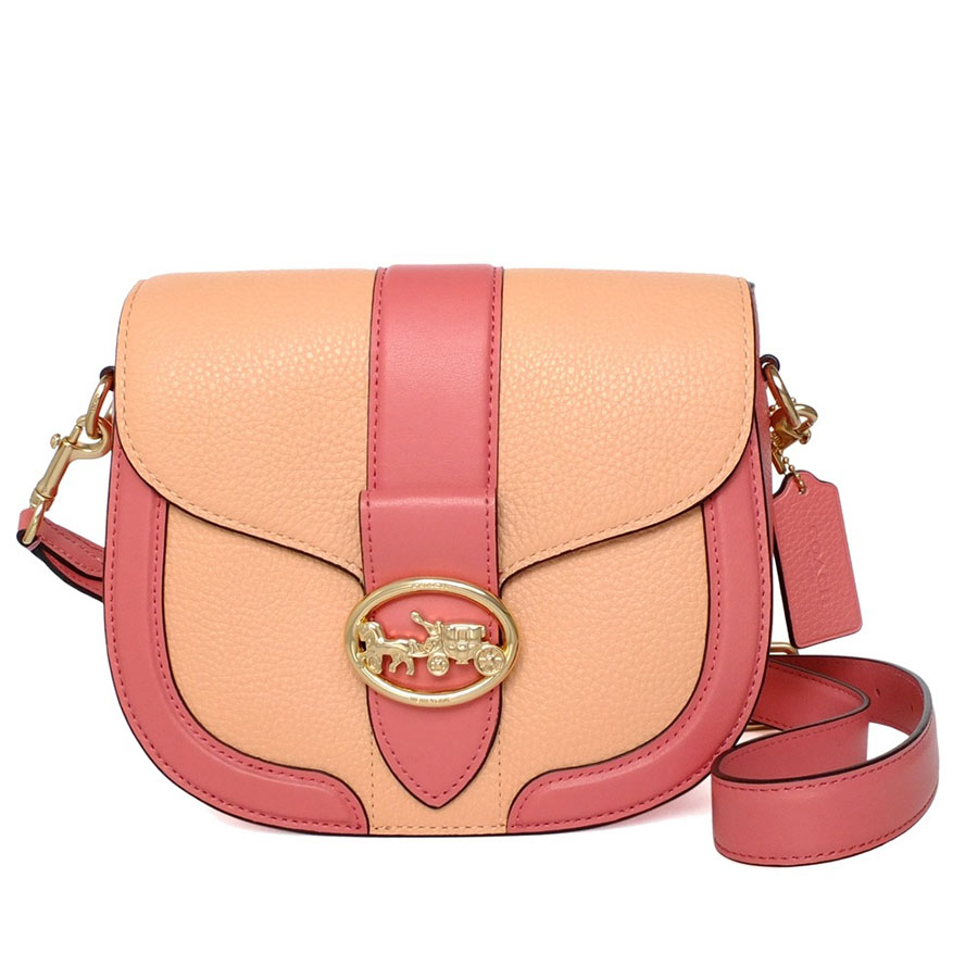 Mua Túi Đeo Chéo Coach C8296 Colorblock Georgie Saddle Bag Faded Màu ...
