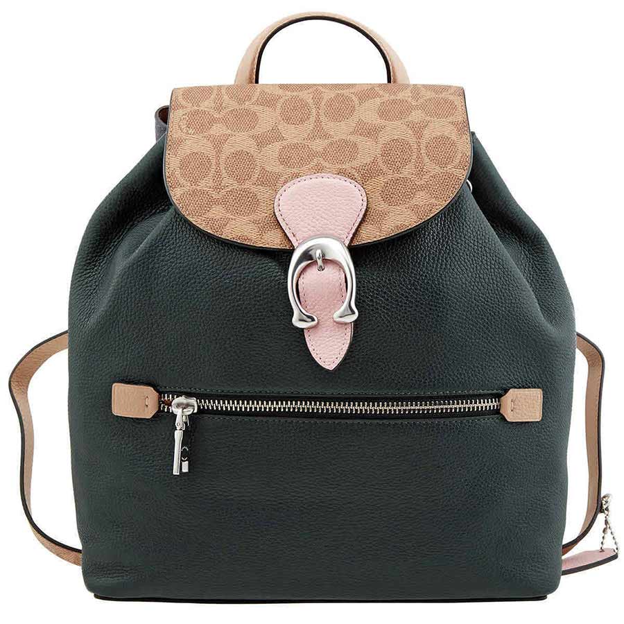 Order Balo Coach Ladies Signature Evie Backpack In Dark Green 4149 ...