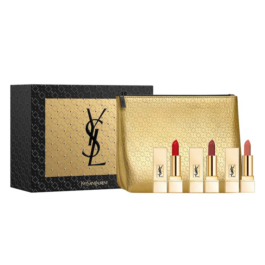Mua Set Son YSL Yves Saint Laurent Mini Rouge Pur Couture Satin Lipstick Trio 3 Màu chính hãng ...