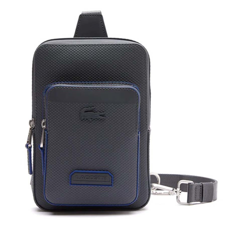 Mua Túi Đeo Chéo Lacoste Men's Chantaco Leather Small Body Bag Dark ...