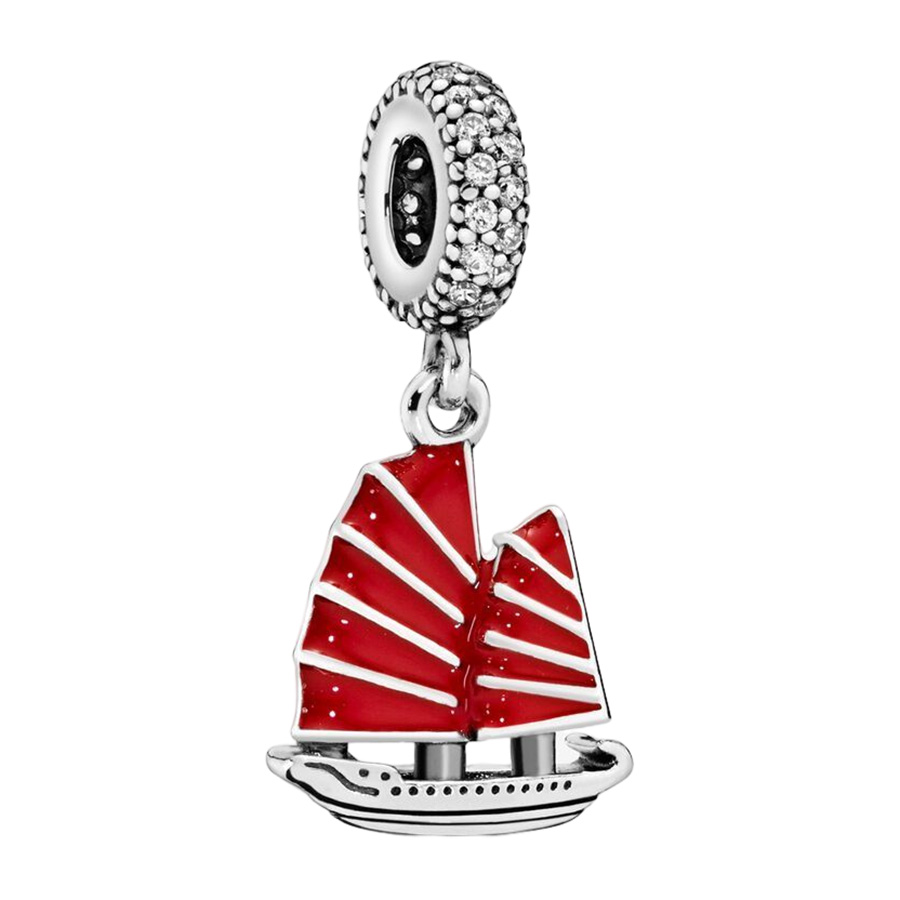 Mua Hạt Vòng Charm Pandora Chinese Junk Ship Dangle 791908EN09 Màu Đỏ Bạc - Pandora - Mua tại ...