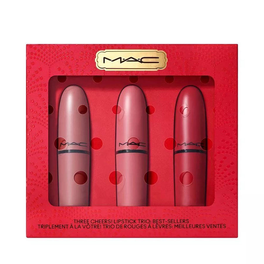 Mua Set Son MAC Three Cheersi Lipstick TriQ 3 Màu chính hãng, Son lì ...