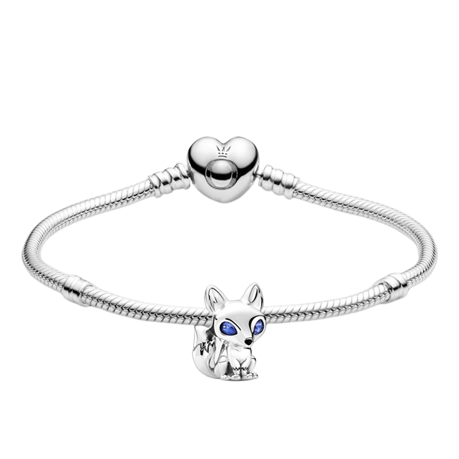 Mua Set Vòng Tay + Charm Pandora Moments Heart Clasp Snake Chain And ...