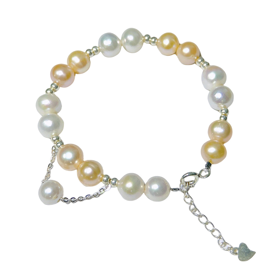 Mua Vòng Đeo Tay Ngọc Trai Minh Hà Pearl Jewelry Màu Trắng Vàng - Minh ...