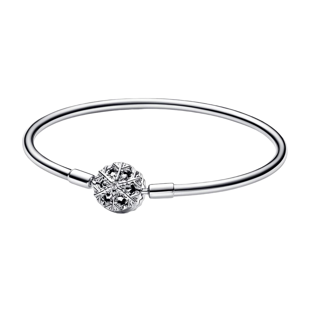 Mua Vòng Đeo Tay Pandora Moments Sparkling Snowflake Clasp Bangle Màu ...