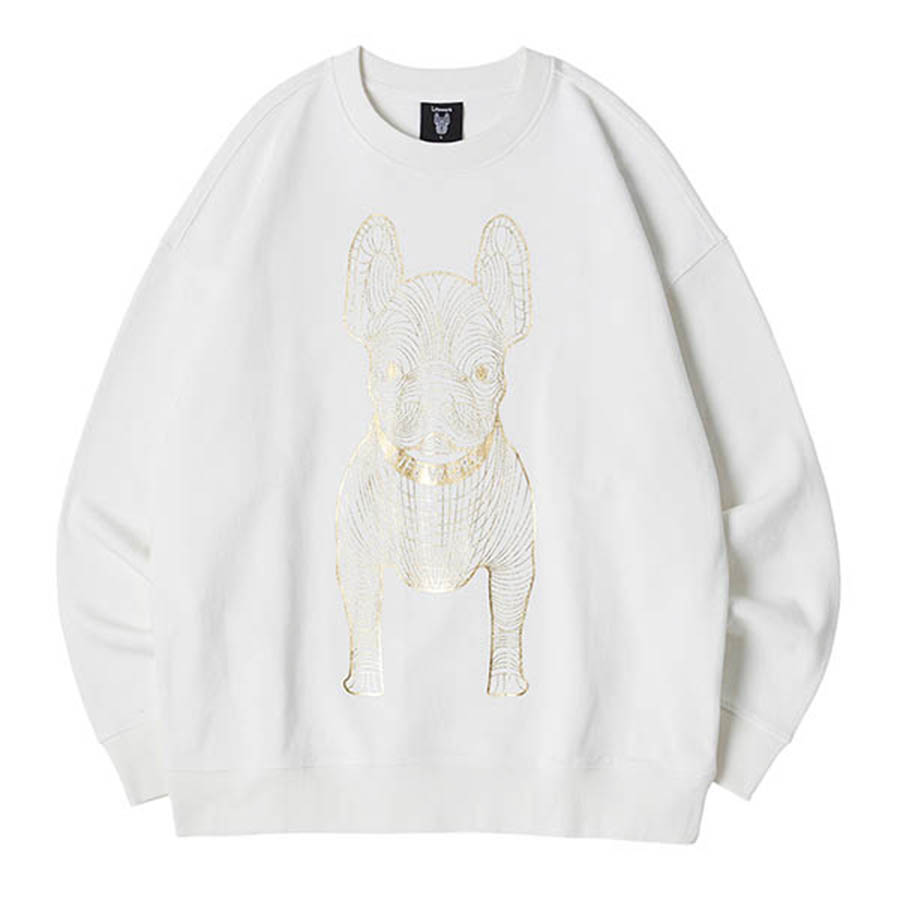 Mua Áo Nỉ Sweater LifeWork Gold Big Radog Màu Trắng - LifeWork - Mua ...