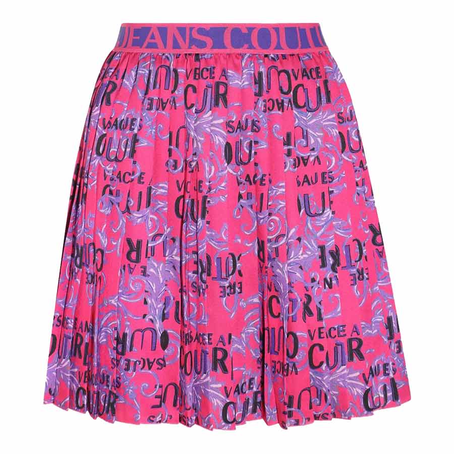 Order Chân Váy Versace Jeans Hot Pink Logo Couture Miniskirt ...