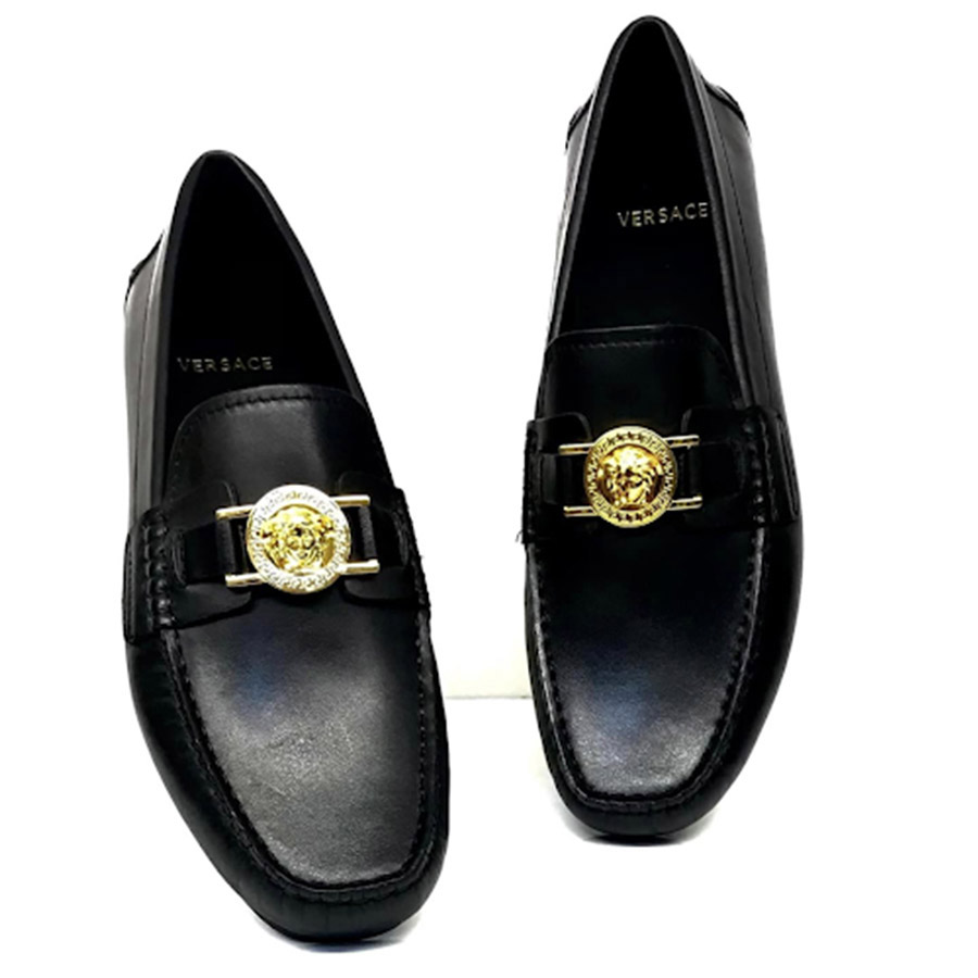 Mua Giày Lười Versace Homme Mocassins Màu Đen Size 41.5 - Versace - Mua ...