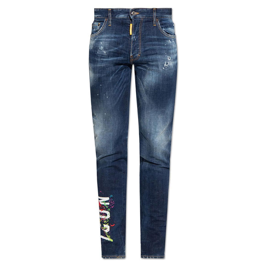 Mua Quần Jeans Dsquared2 Icon Splatter Tidy Jeans Màu Xanh - DSquared2 ...
