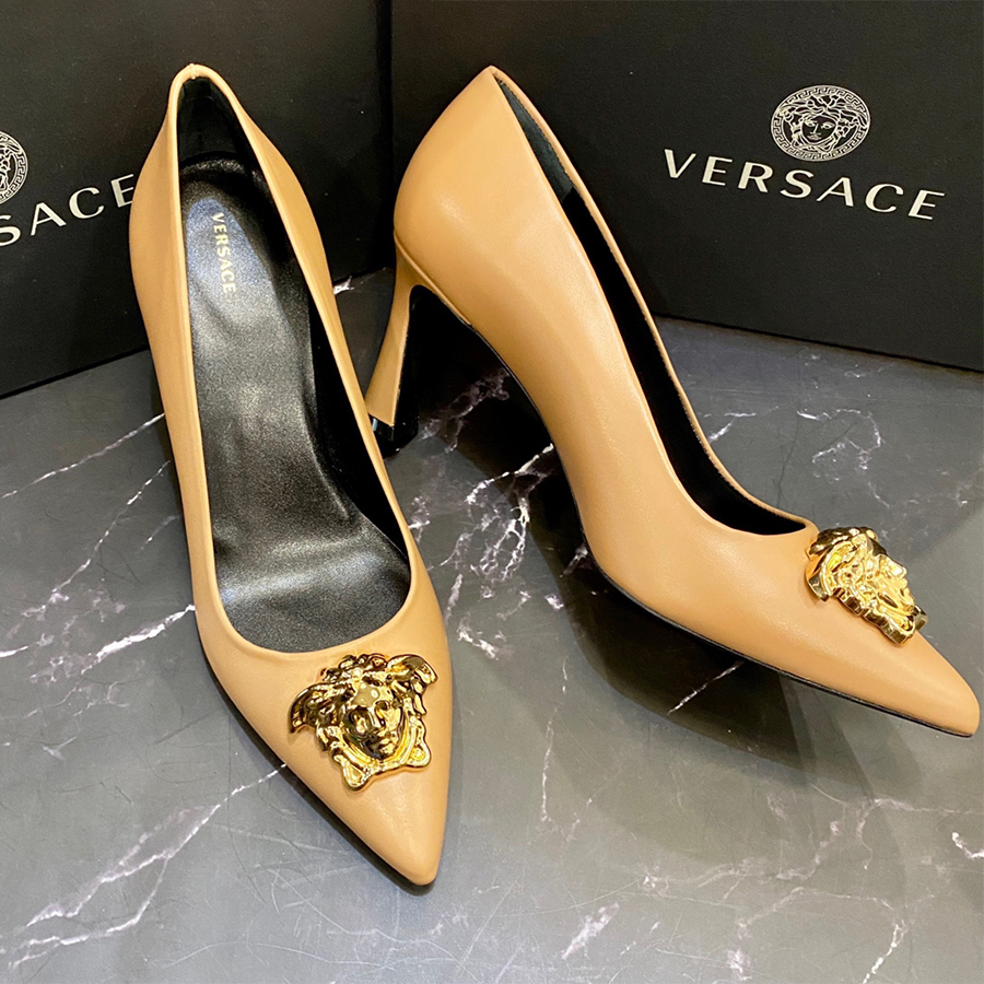 Mua Giày Cao Gót Nữ Versace La Medusa Màu Be Đậm Size 35 - Versace - Mua tại Vua Hàng Hiệu h084308