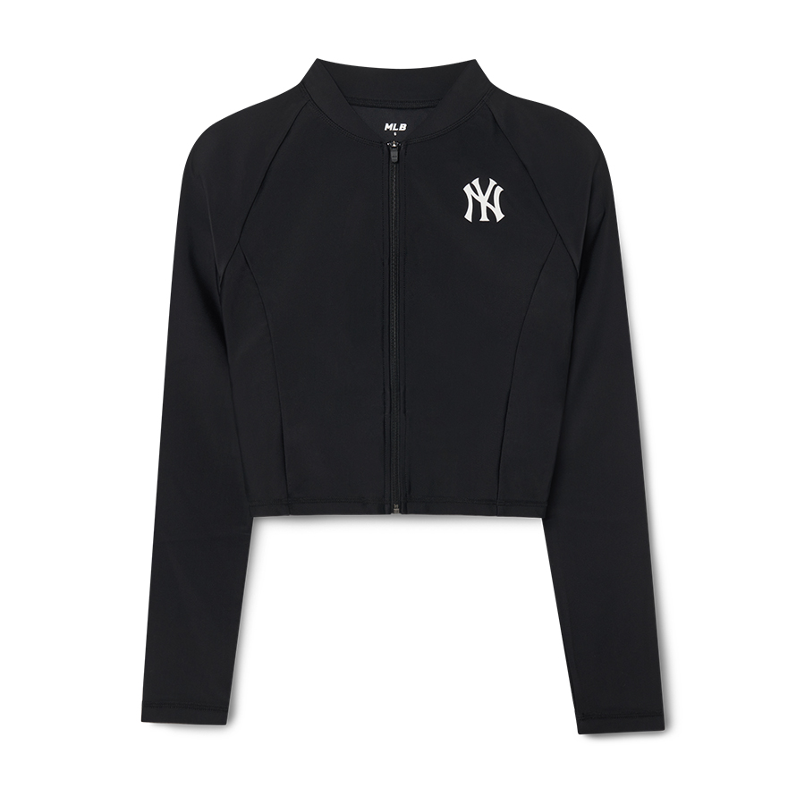 Order Áo Bơi Nữ MLB Basic Crop Zip-up Rash Guard New York Yankees ...