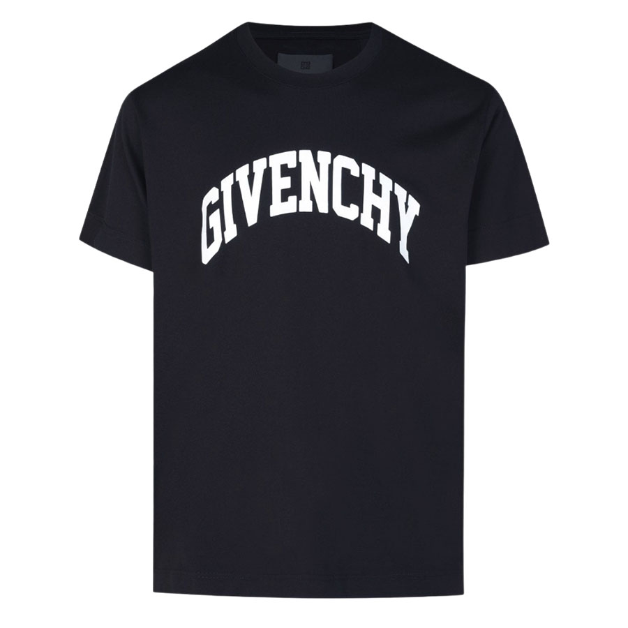 Mua Áo Phông Nam Givenchy Logo Printed Tshirt BM716R3YAA 001 Màu Đen ...