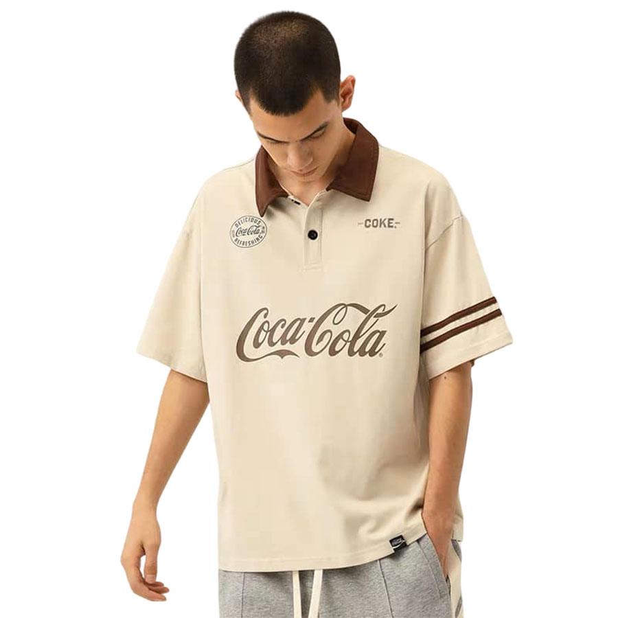 Mua Áo Polo Nam Coca-Cola Logo Coke Màu Kem Size S - Coca-Cola - Mua ...