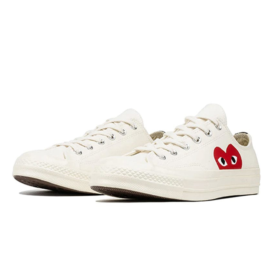 Mua Giày Converse CDG Play X Chuck Taylor 1970s Cream White 70 Low ...