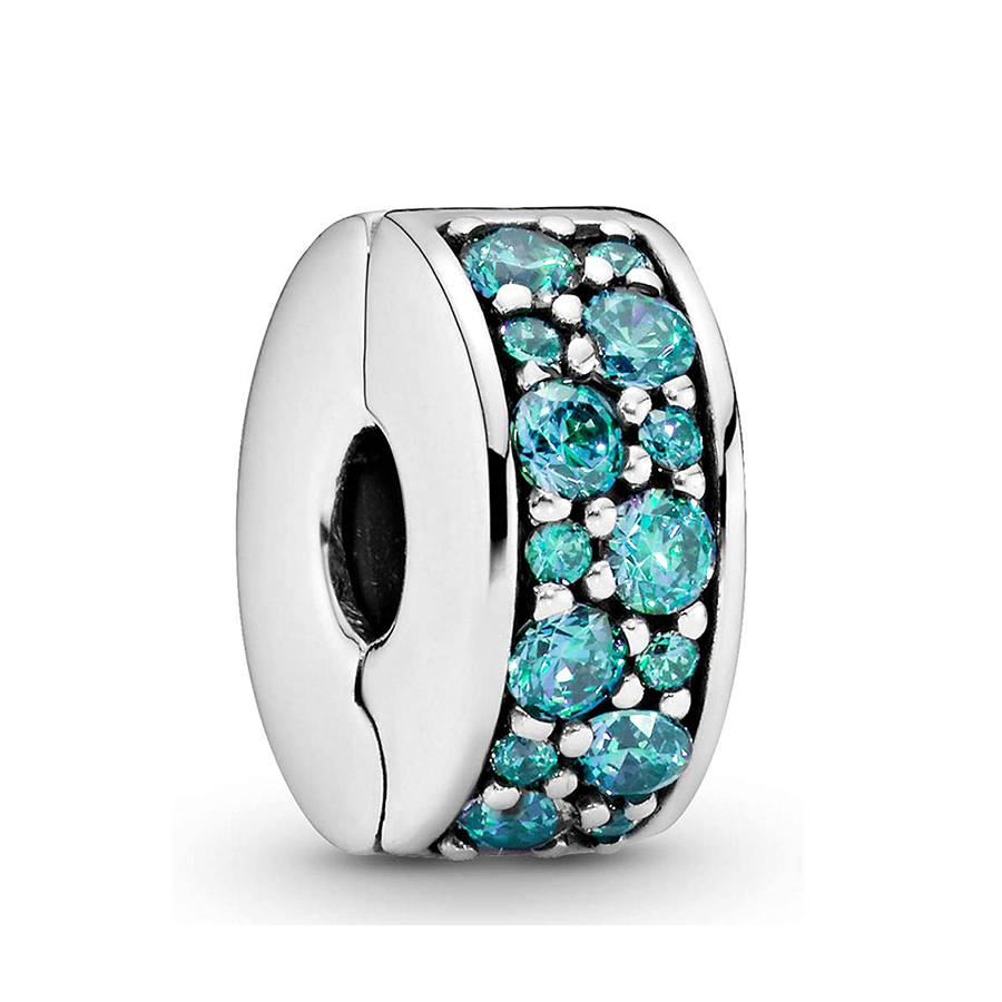 Mua Hạt Vòng Charm Pandora Teal Shining Elegance Spacer Clip 791817MCZ ...