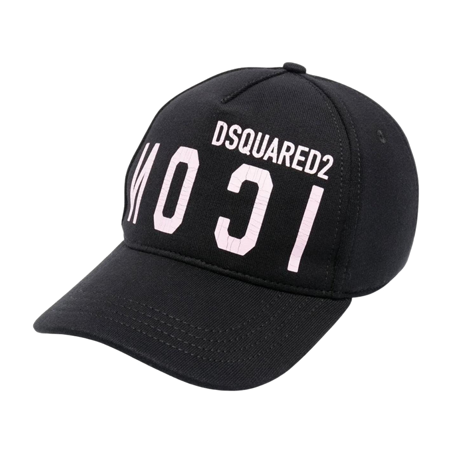 Mua Mũ Nam Dsquared2 Black With Logo ICON Reverse Printed ...