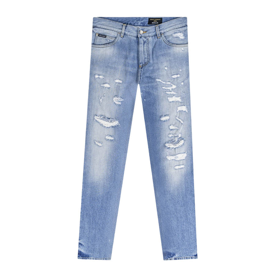 Mua Quần Jeans Nam Dolce & Gabbana D&G Blue Tag Gold Dáng Regular ...