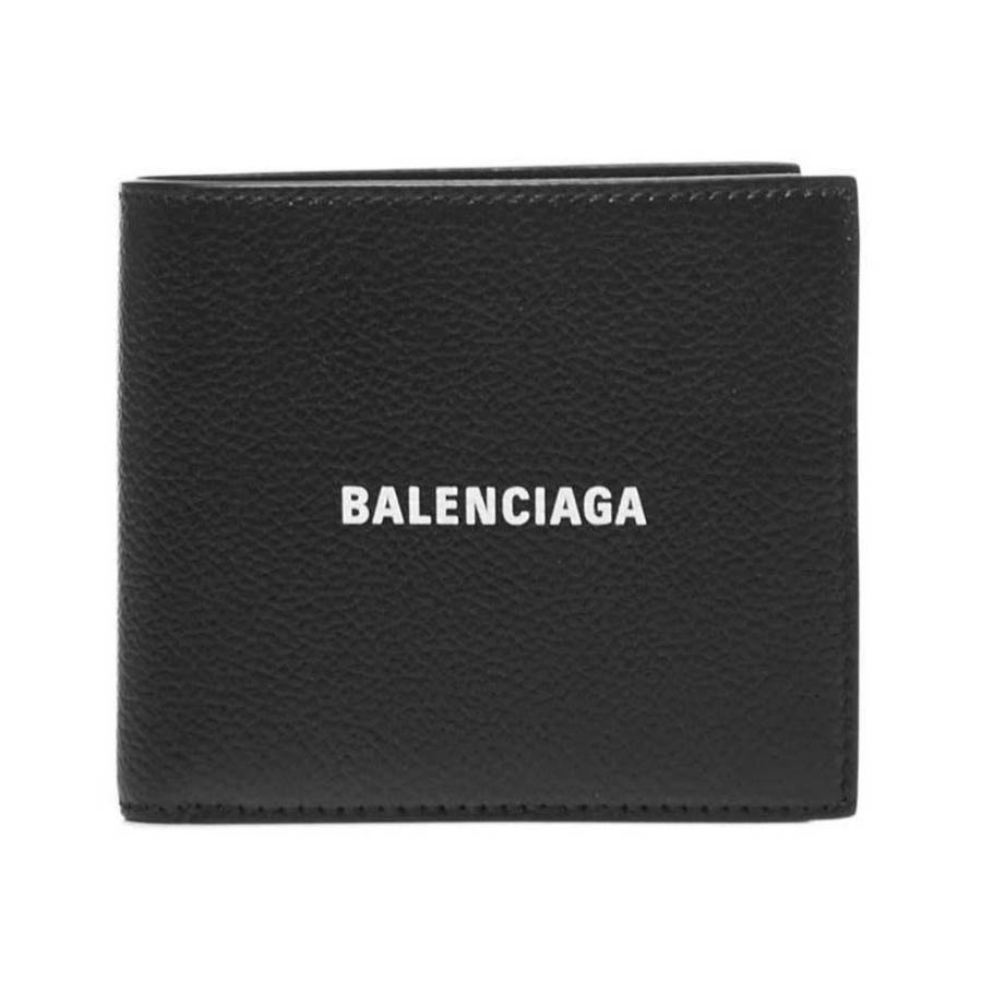Order Ví Nam Balenciaga Cash Square Folded Coin Wallet In Black Màu Đen ...